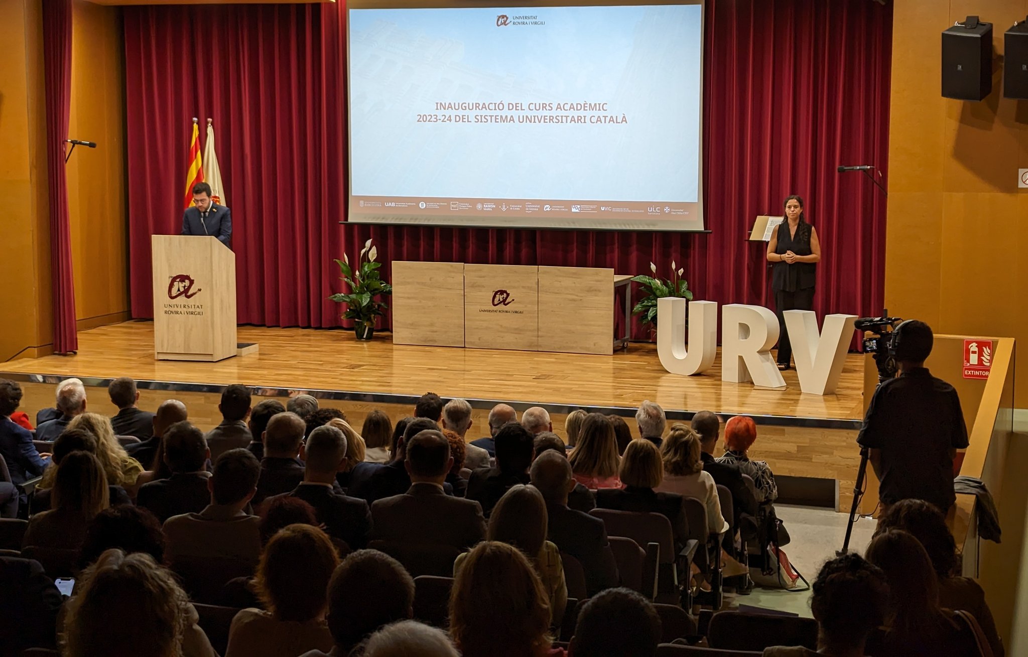 La URV acull la inauguració del curs 2023-2024 del sistema universitari català